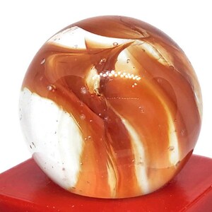 Red Hybrid Cat Eye Marble .6" - Game Marbles - Collectible Vintage ...