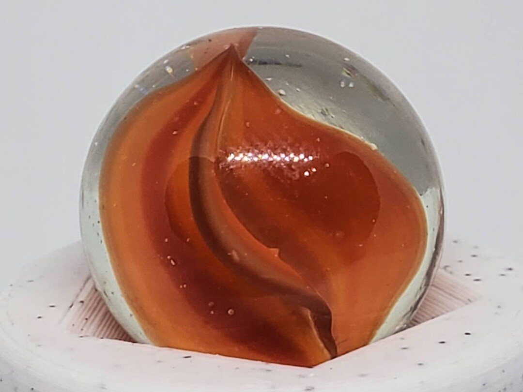 Fire Cats Eye Marble .61" Pillar Stand Included - Game Marbles ...