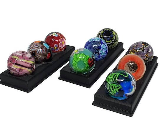3 Marble Displays That Hold 3 Marbles Each 3/4 to - Etsy