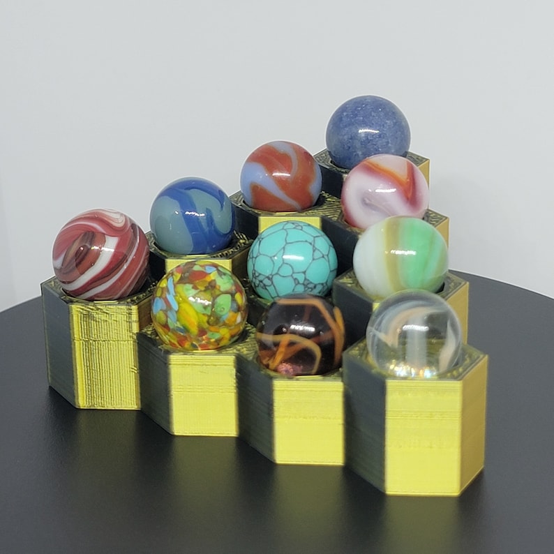 Marble Display for 5/8" Marbles Sphere Holder * Display Only Marbles ...