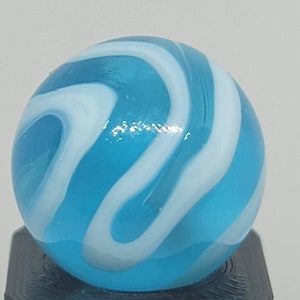 Glass Marble Ice Blue Swirl .64 Collectible Game Piece Lot 3543 - Etsy