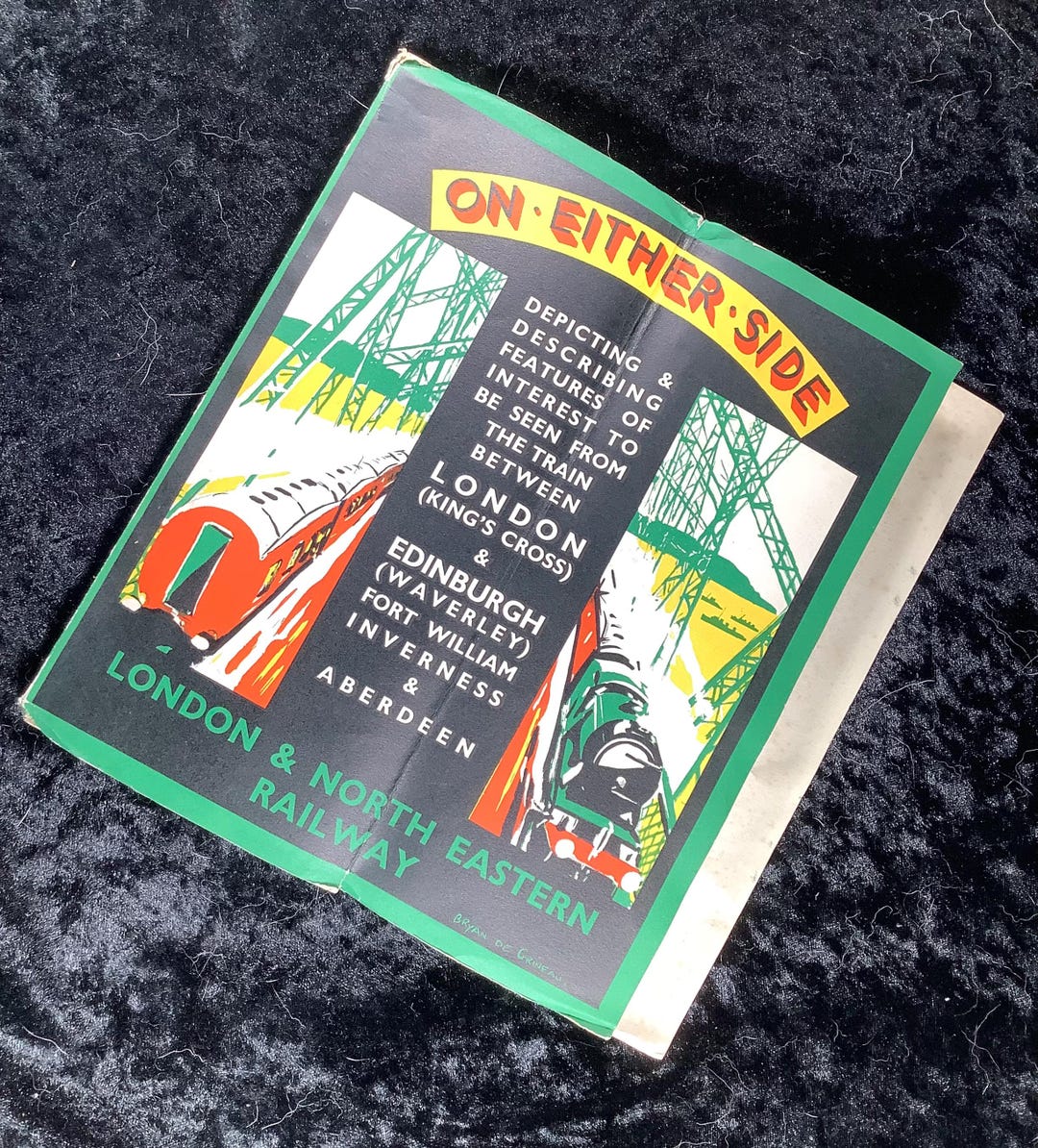 Original 1935 LNER Railway Guide Book on Either Side . Features London ...
