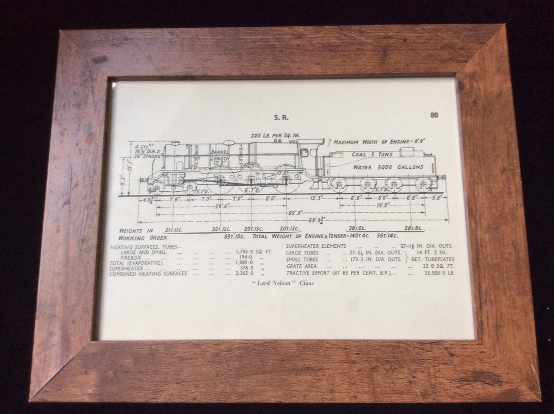 Vintage Railway SR Lord Nelson Class Southern Locomotive Picture Steam ...