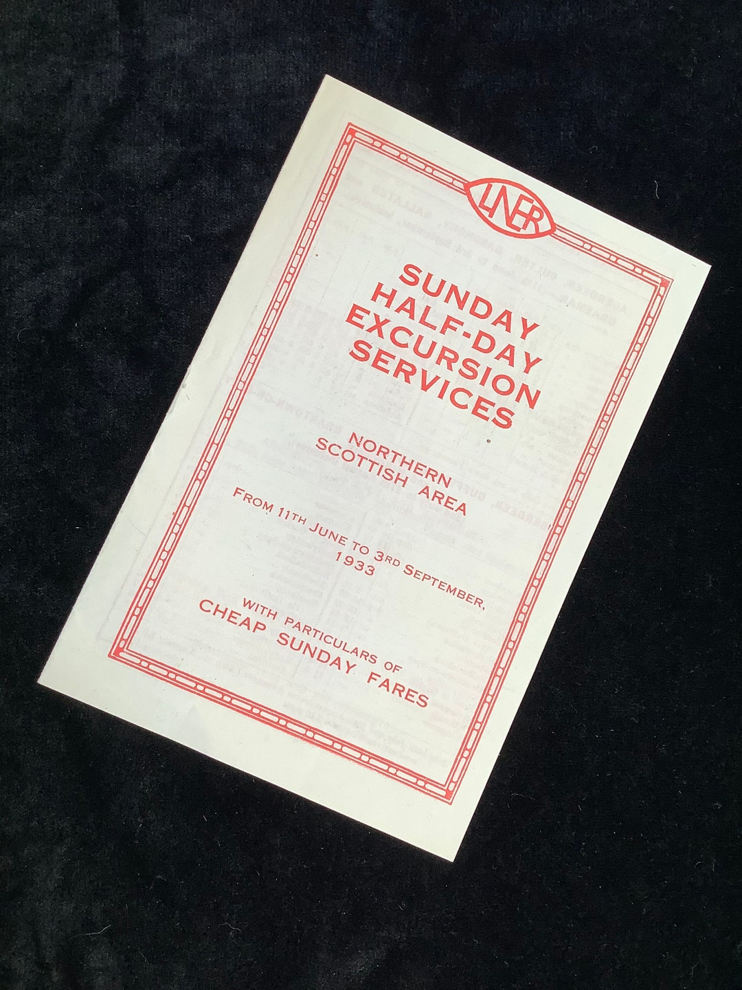 Original LNER Railway Publicity Leaflet 1933 Northern Scottish Area ...