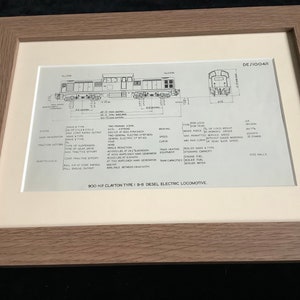 Vintage BR British Railway Class 17 D8500 Locomotive Picture Diesel ...