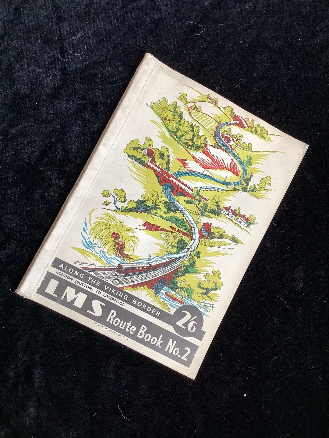 Original 1947 LMS Railway Along the Viking Border Euston to - Etsy