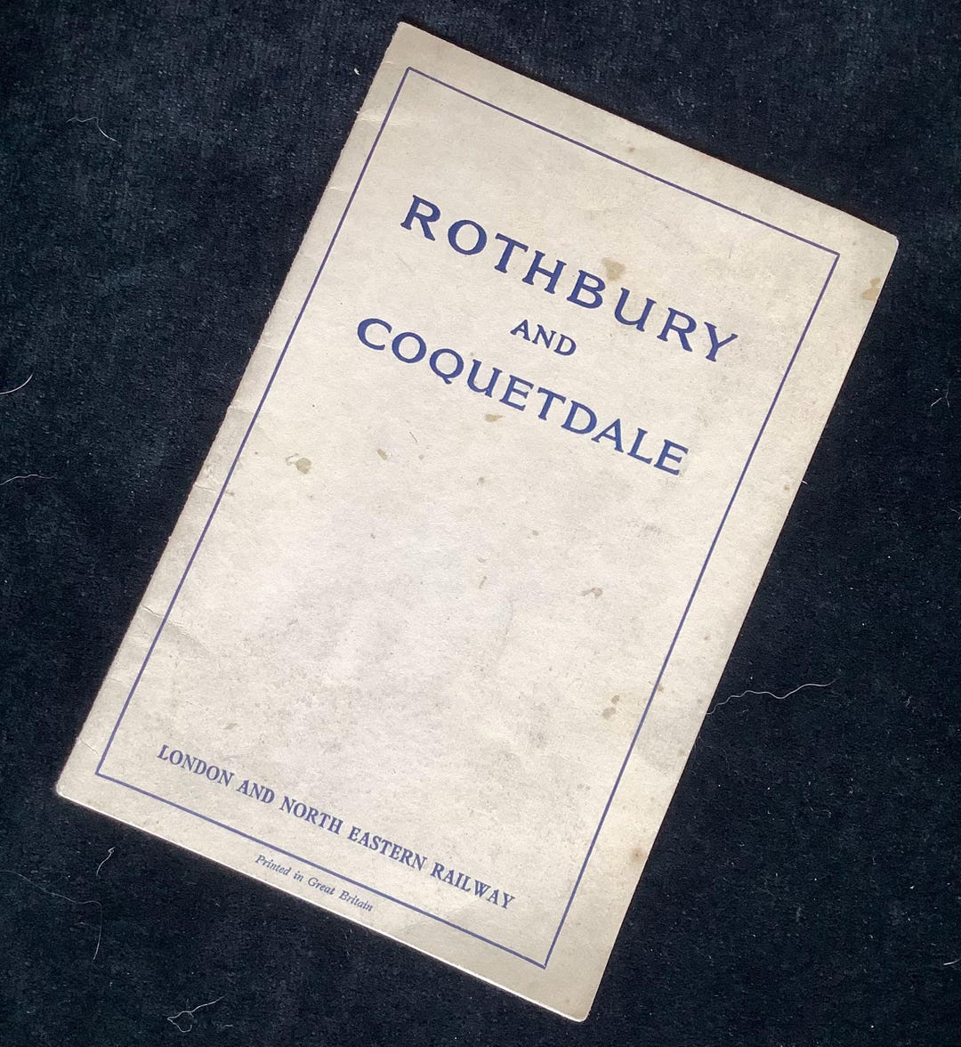 Original 1920s LNER Railway Guide Booklet Rothbury & Coquetdale - Etsy