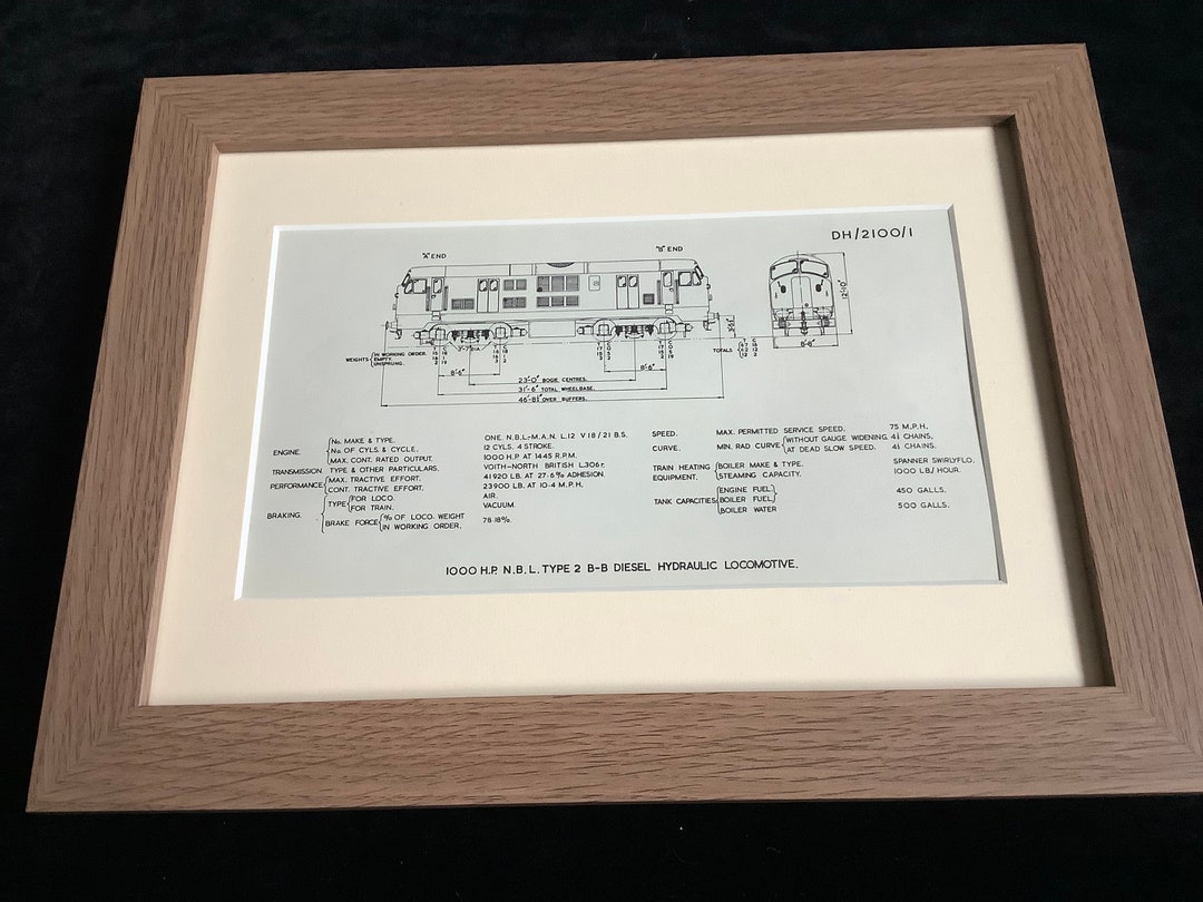 Vintage BR British Railway Class 22 D6300 Baby Warship Locomotive ...