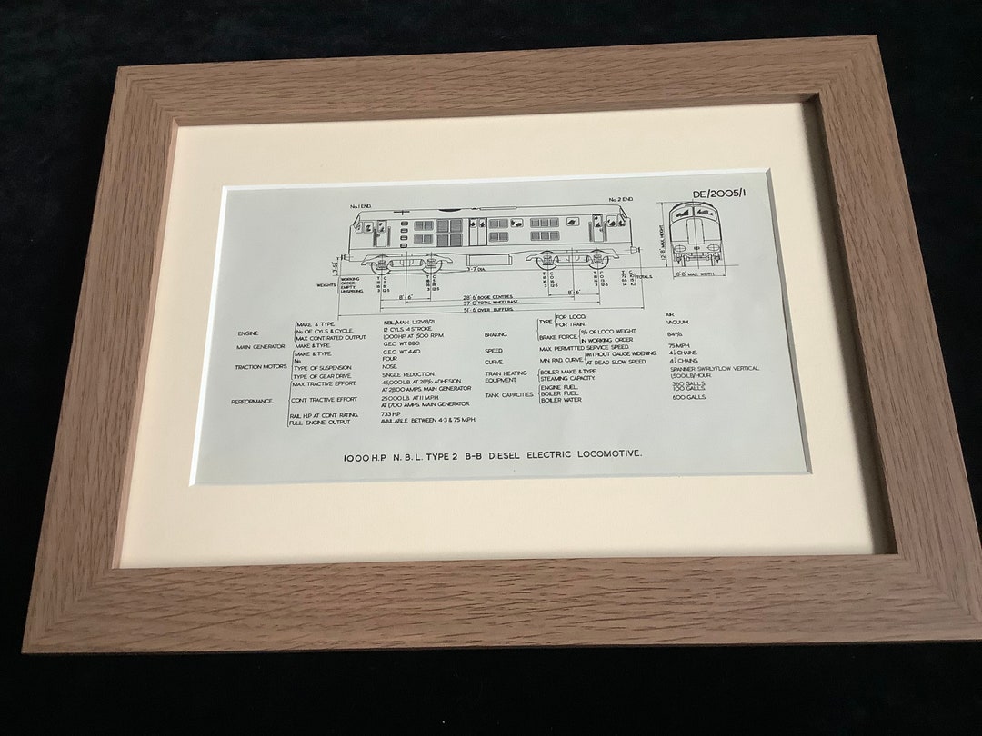 Vintage BR British Railway Class 21 D6100 Locomotive Picture Diesel ...