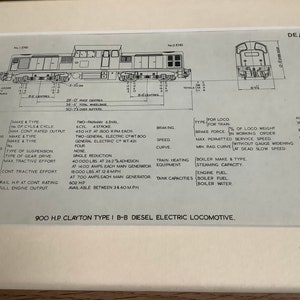 Vintage BR British Railway Class 17 D8500 Locomotive Picture Diesel ...