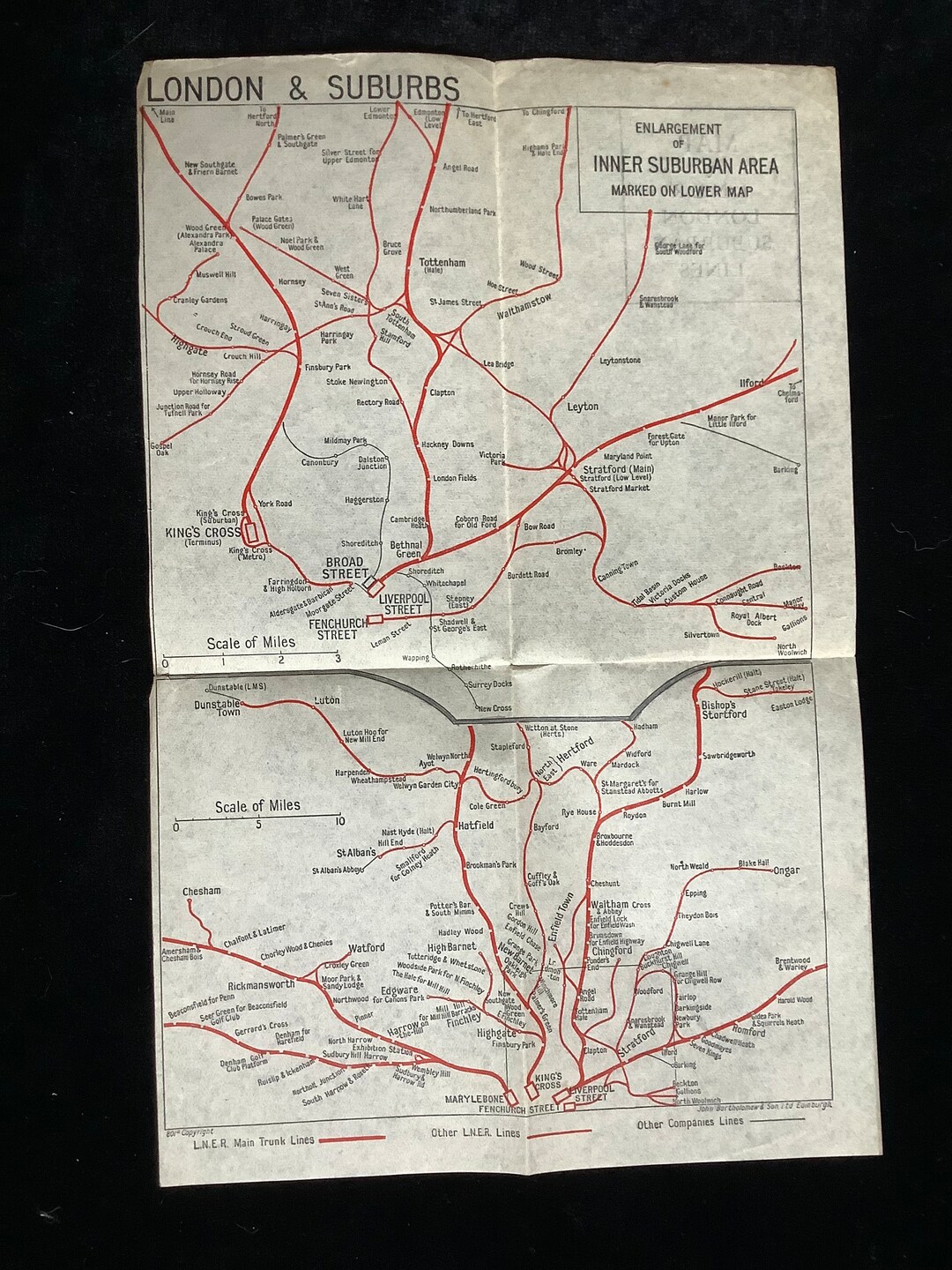 LNER London North Eastern Railway London Suburban Lines Route Diagram ...