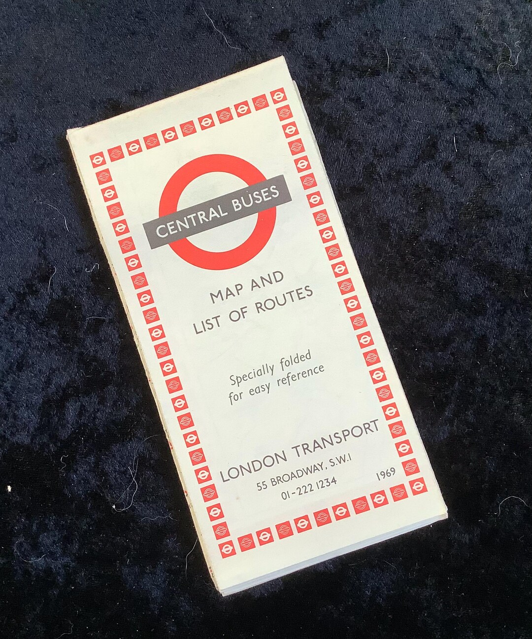 Original London Transport Bus Map Central Area Route Guide & Map 1969 ...