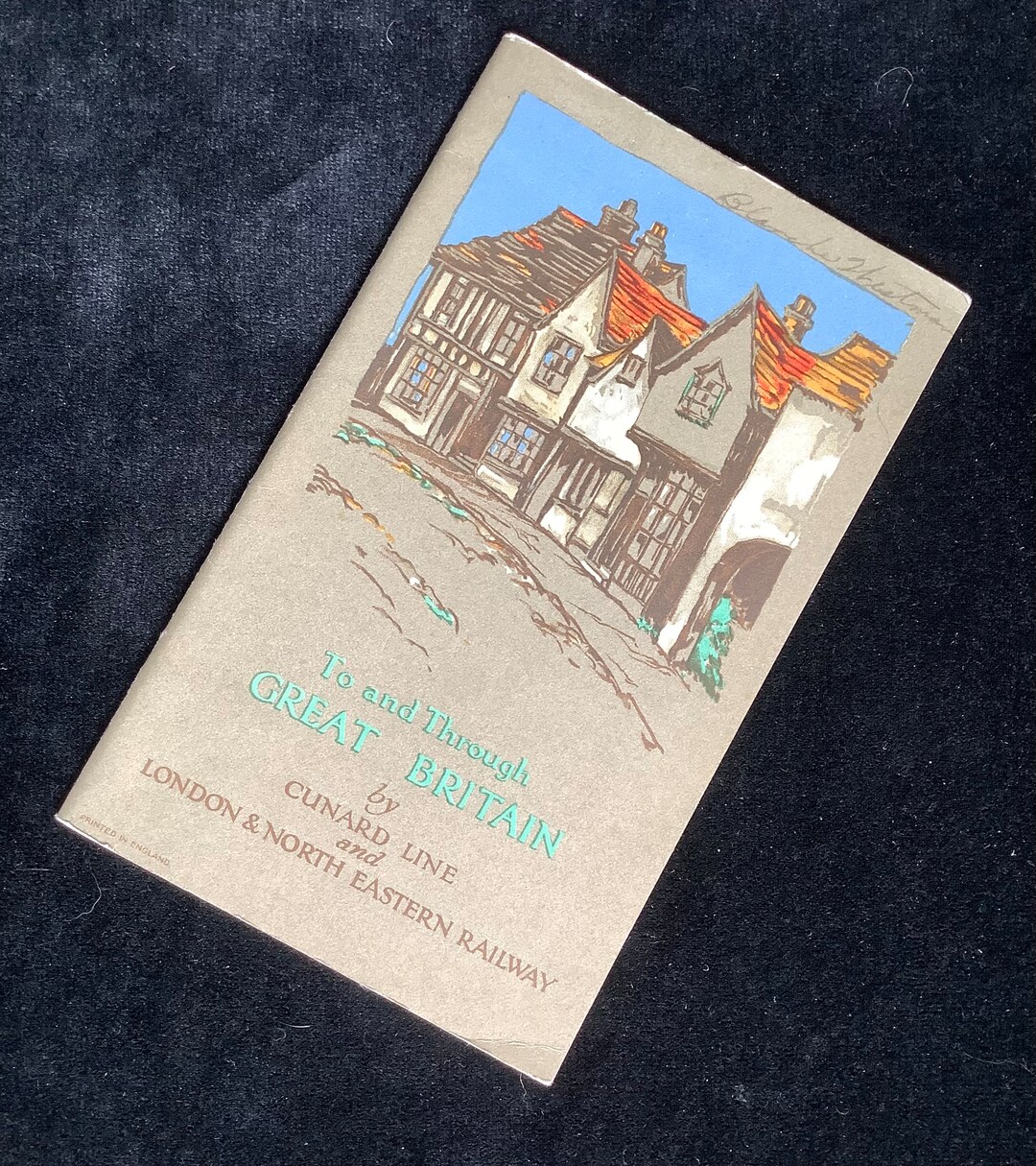 Original 1920s 30s LNER Cunard Line Railway Guide Booklet to & Through ...
