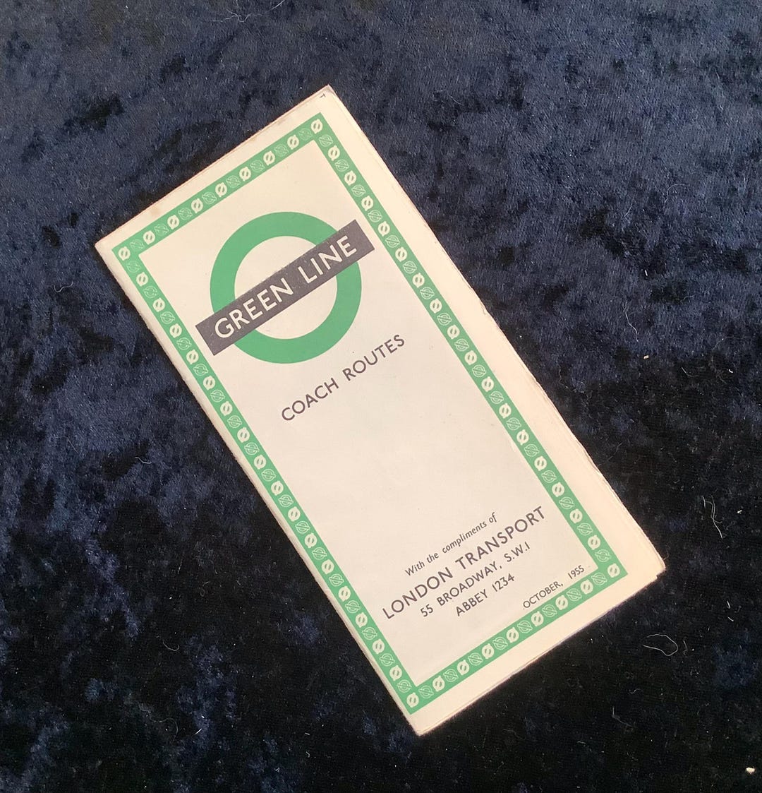 Original London Transport Green Line Coach Routes & Map 1955 - Etsy