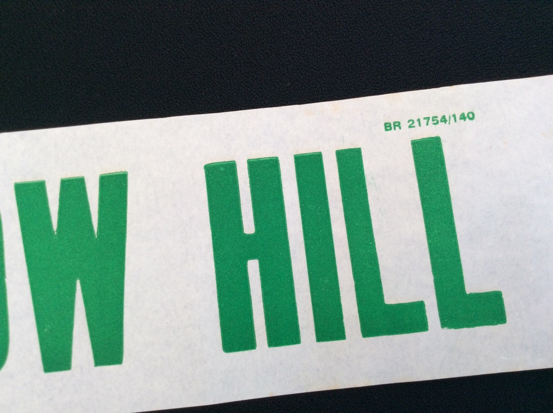 Original British Railways Carriage Window Destination Label | Etsy