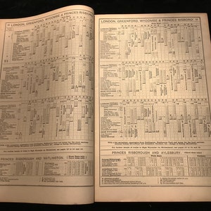 Original GWR Railway Passenger Timetable - October 1947 Great Western ...