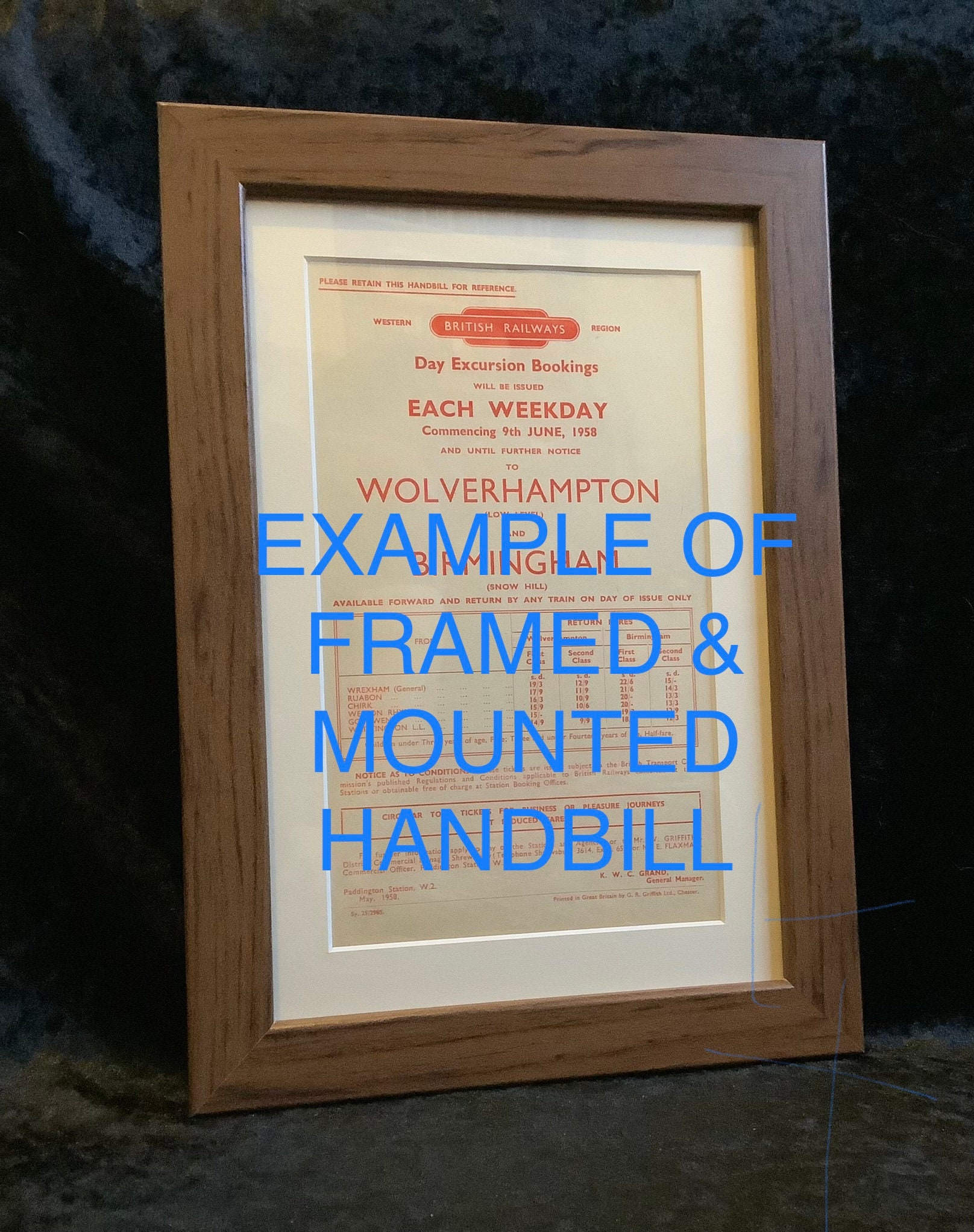 Original British Railways Handbill 1957 Lancaster & Preston From Barrow ...