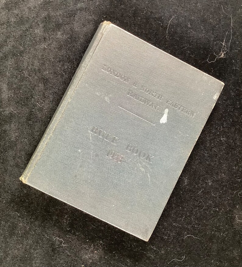 Original LNER Railway Rule Book 1933 Staff Publication - Etsy