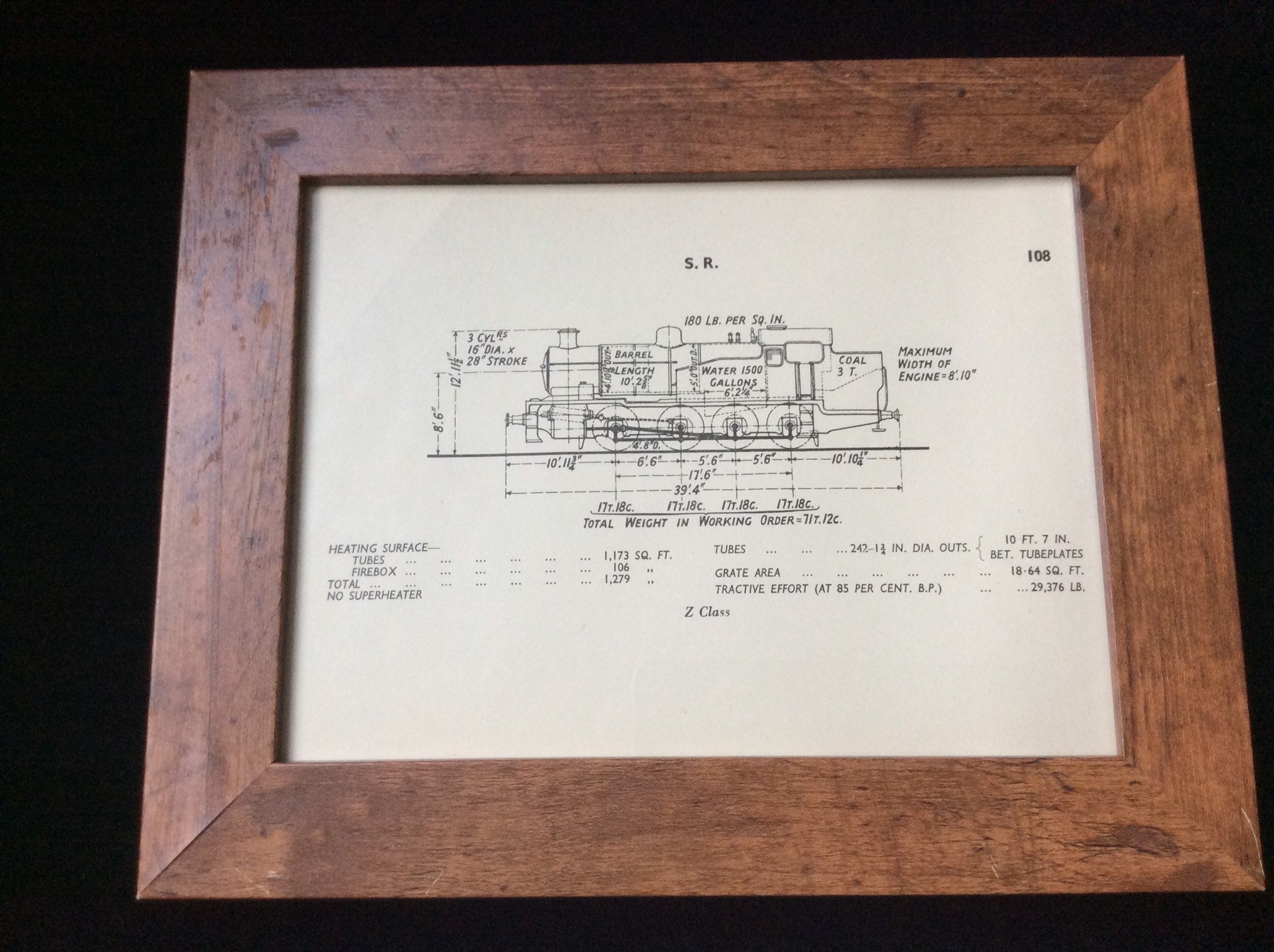 Vintage Railway Sr Z Class Southern Locomotive Picture Steam Etsy