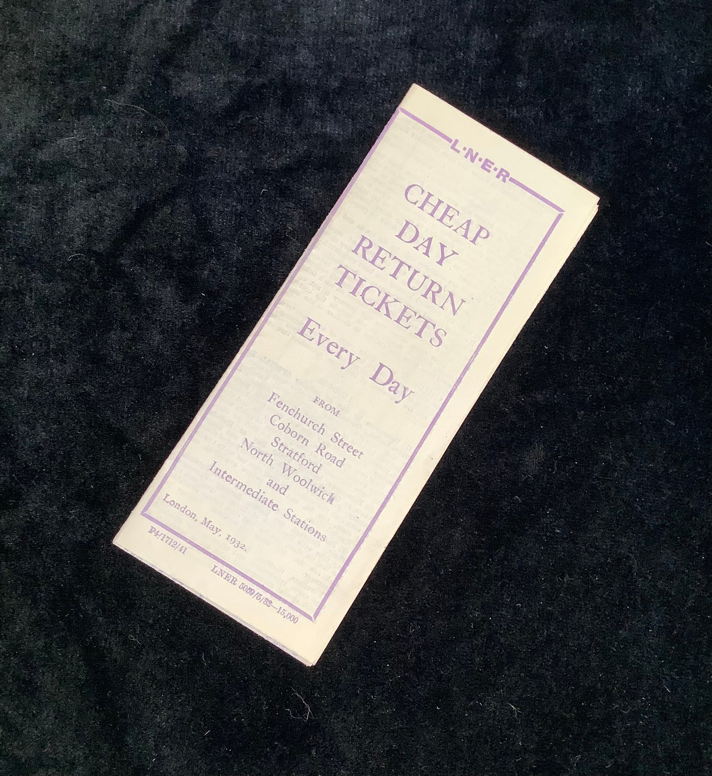 Original LNER Railway Publicity Leaflet 1932 Fenchurch St - Etsy UK