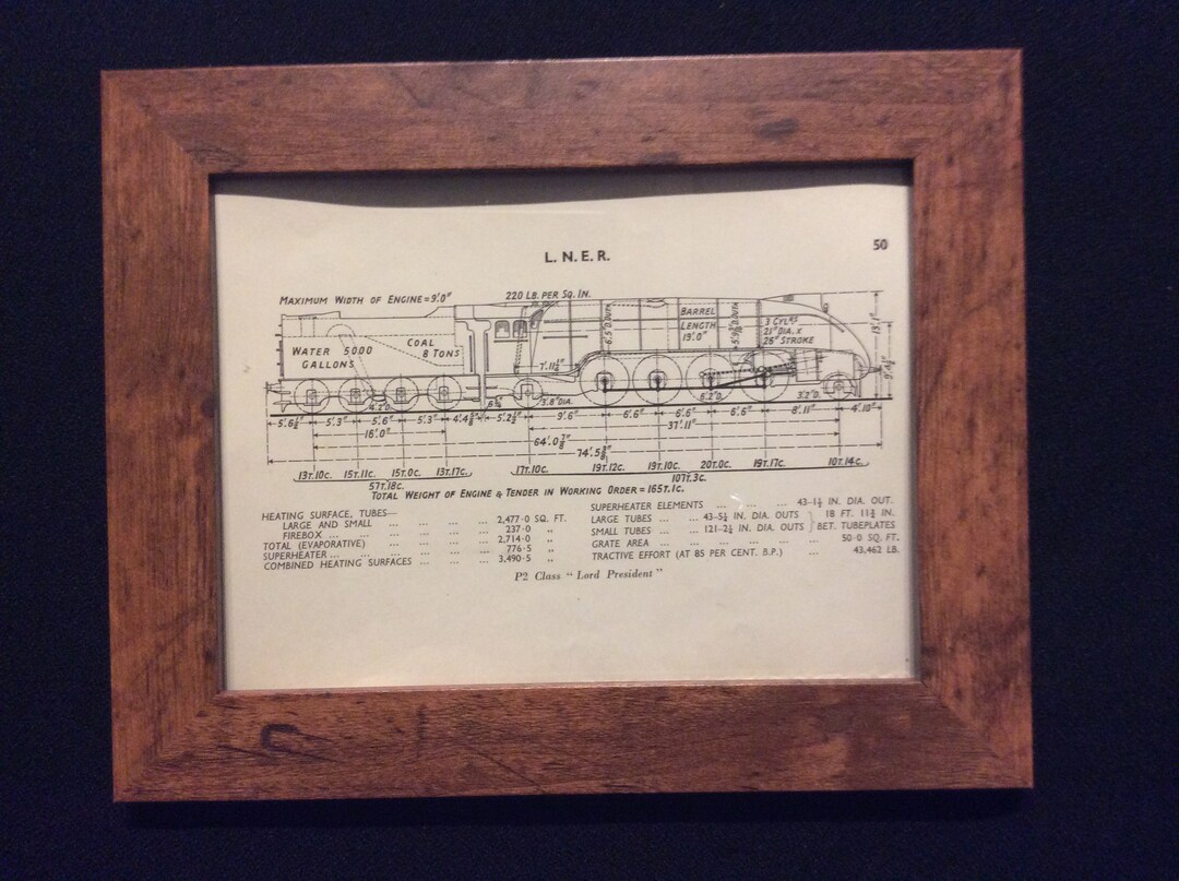 Vintage LNER Railway Locomotive Picture P2 Lord President Class Steam ...
