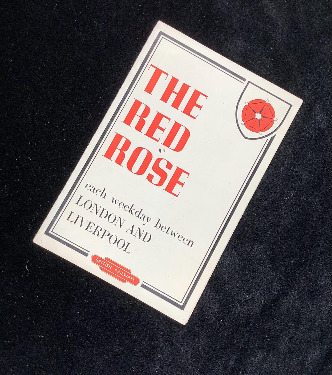 Original Red Rose Train Euston to Liverpool British Railways Publicity ...