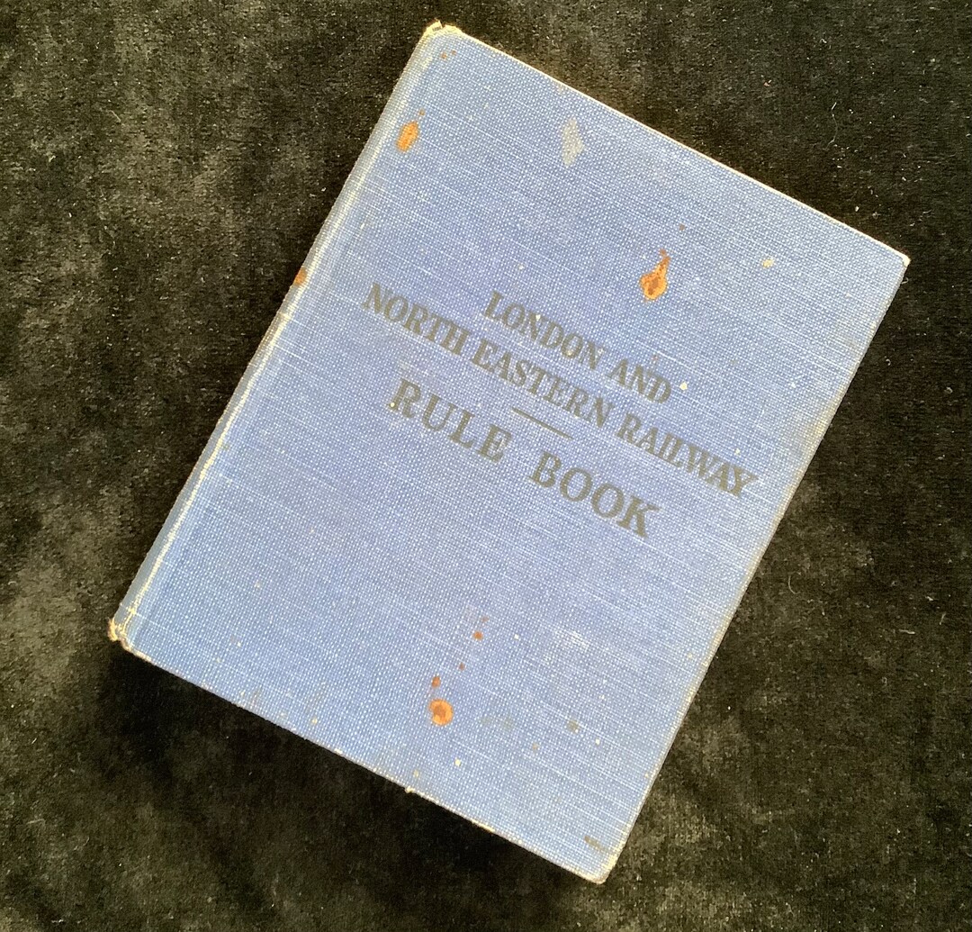 Original LNER Railway Rule Book 1926 Staff Publication - Etsy