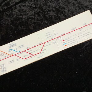 1996 Original British Railway Carriage Route Network Map Passenger ...
