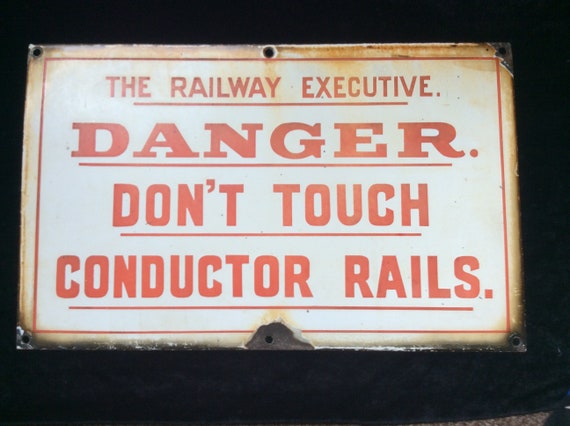 Original British Railway Enamel Vintage Station Platform Sign | Etsy