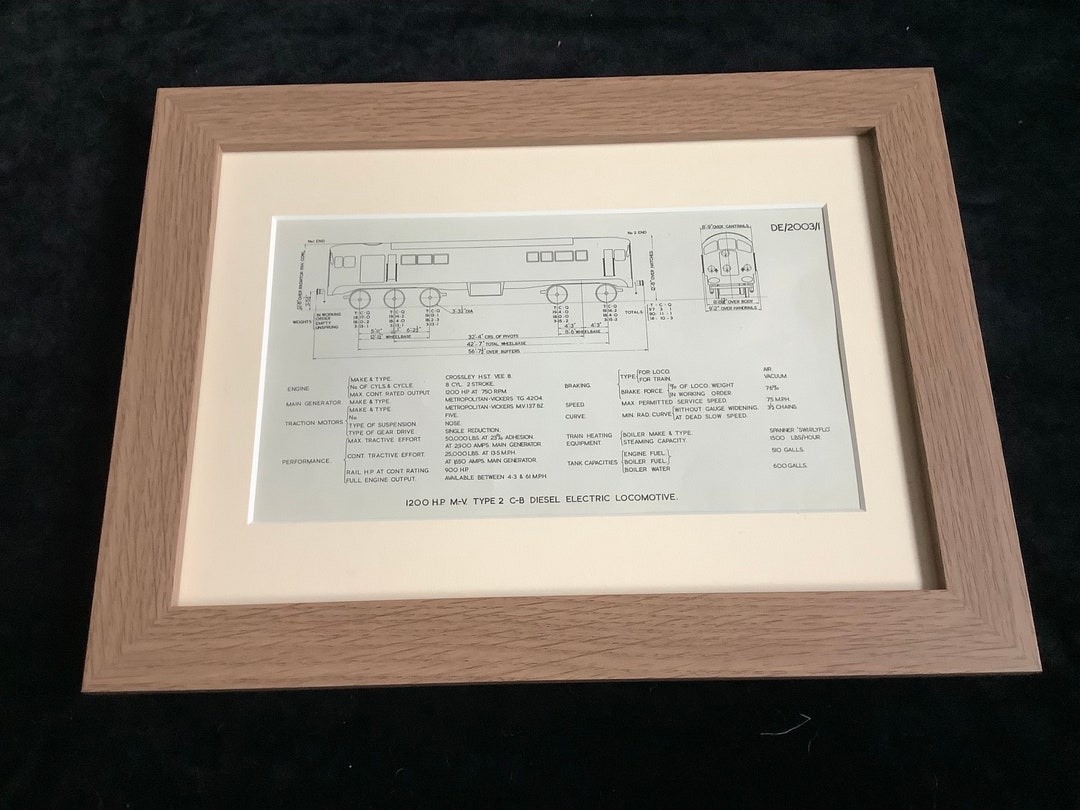 Vintage BR British Railway Class 28 D5700 Locomotive Picture Diesel ...