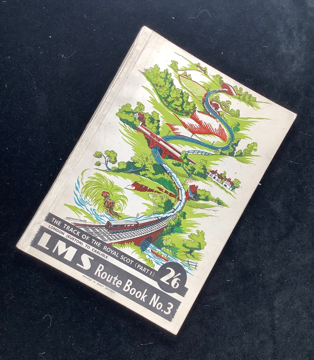 Original 1947 LMS Railway Track of the Royal Scot Pt 1 Guide Book Route ...