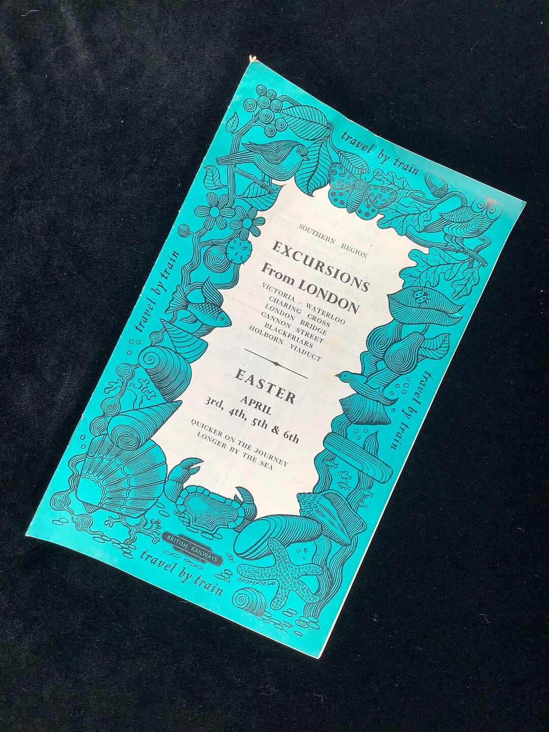 Original British Railways Handbill 1953 Excursions From London Victoria ...