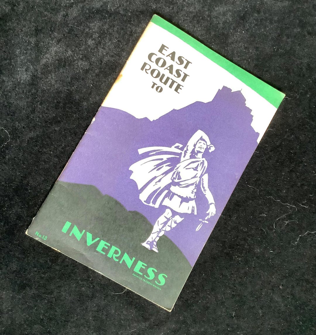 Original 1920s LNER Railway Guide Booklet East Coast Route to Inverness ...