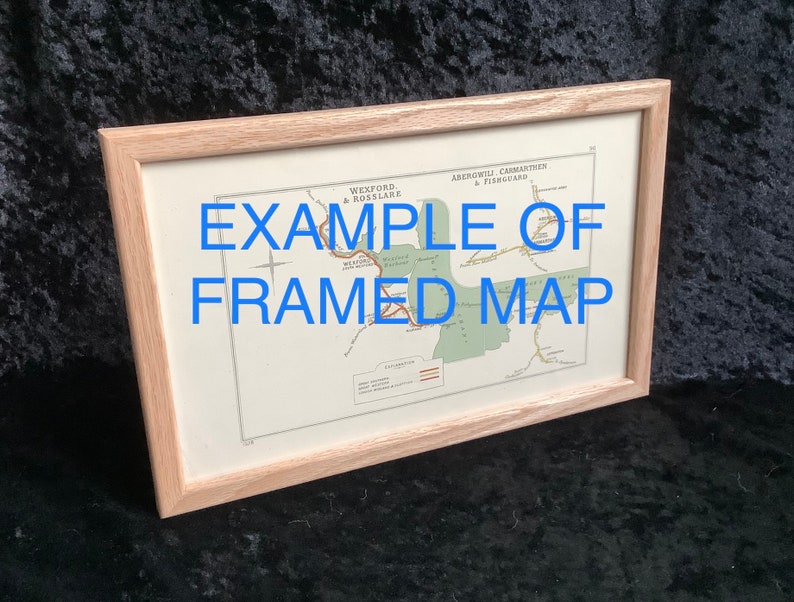 1928 Railway Map Annesley Bagthorpe Basford Bulwell Kirkby - Etsy