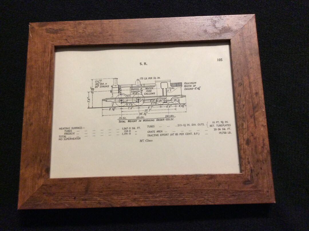 Vintage Railway SR M7 Class Southern Locomotive Picture Steam Loco ...