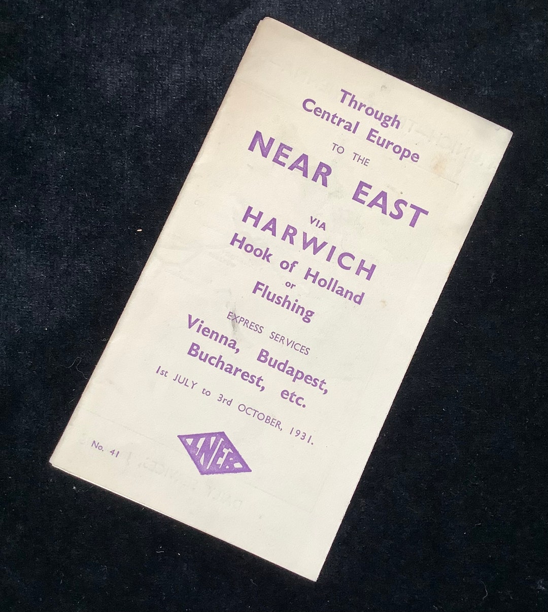 Original LNER Railway Publicity Leaflet 1931 Harwich to Hook of Holland ...