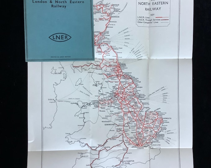 LNER London North Eastern Railway Original Route Map 1920s - Etsy