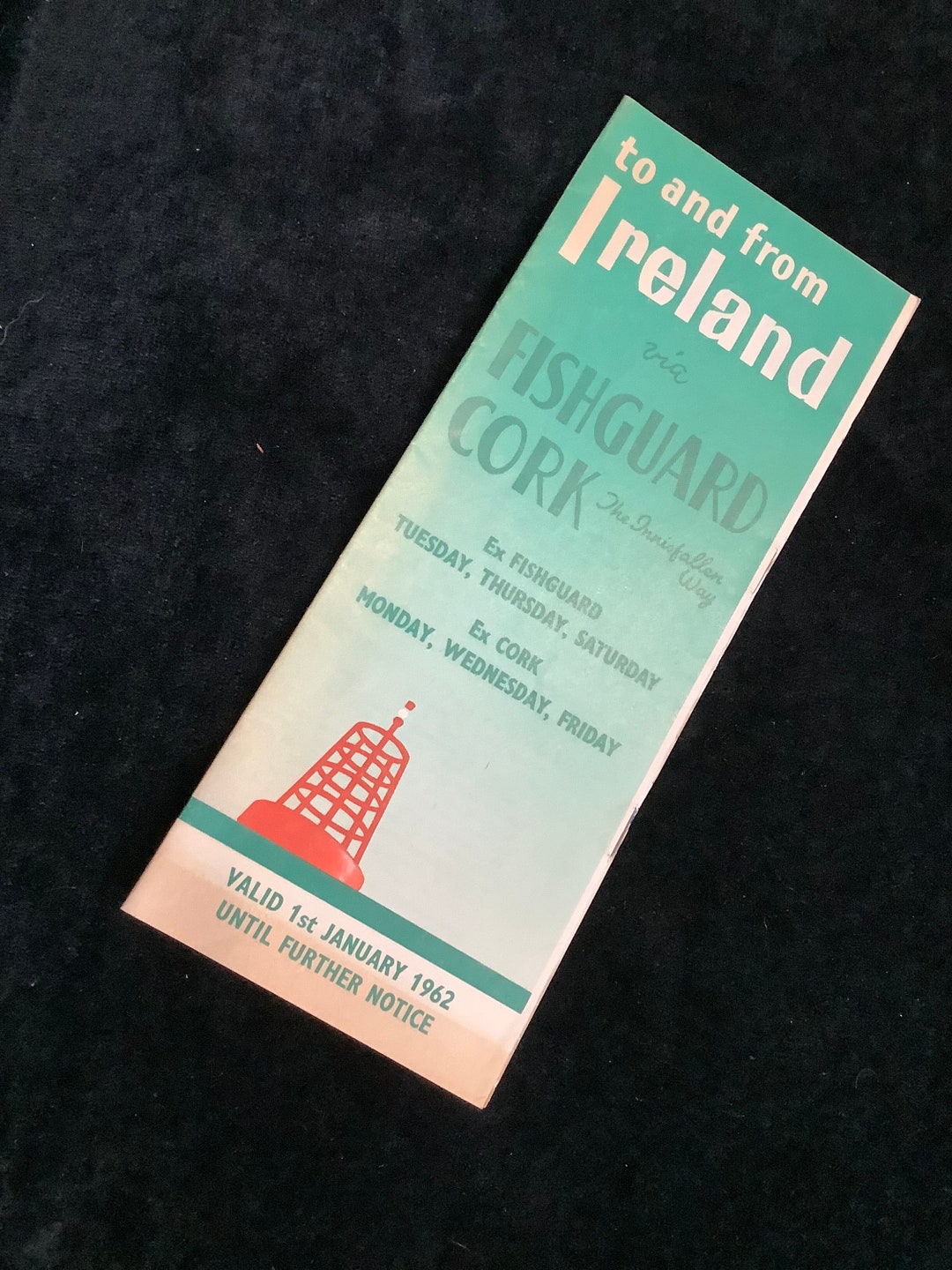 BR Railway Publicity Leaflet 1962 Ireland via Fishguard & Cork the ...