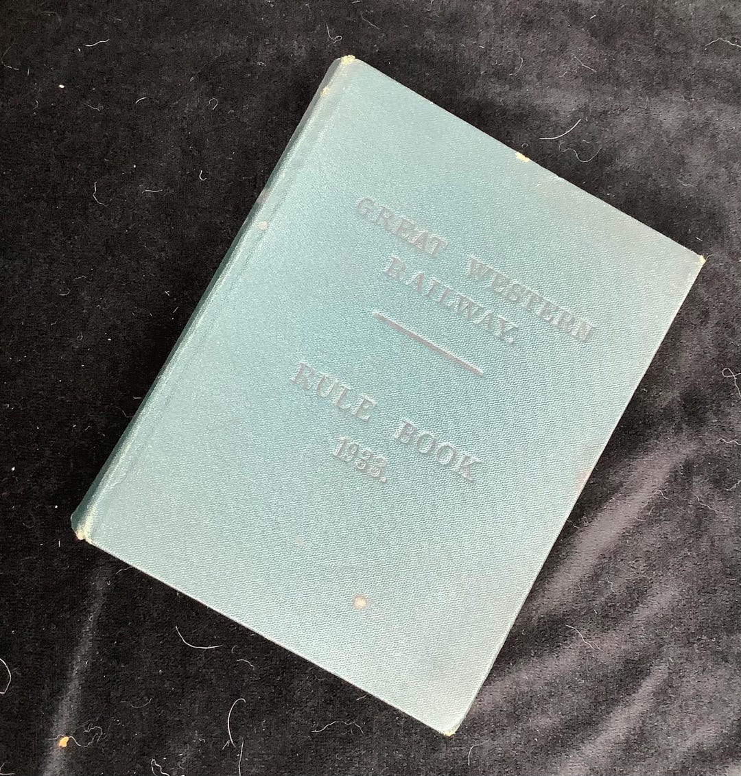 Original GWR Great Western Railway Rule Book 1933 Staff Publication - Etsy
