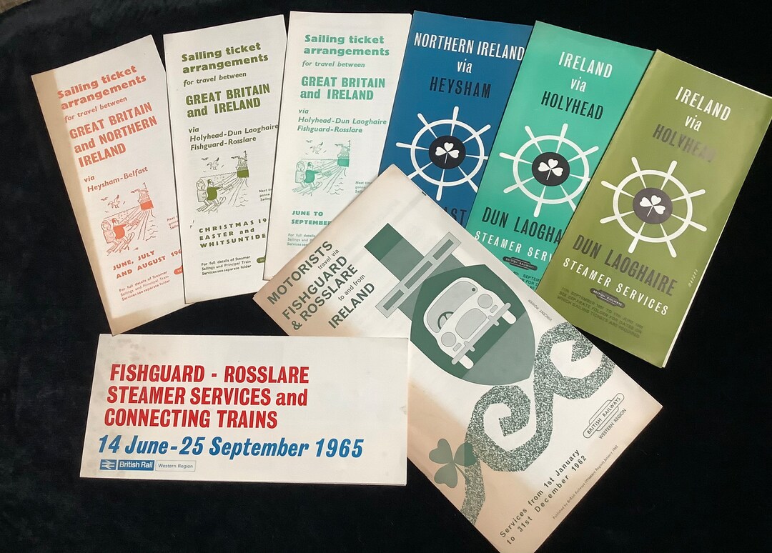 BR Railway Publicity Leaflets Lot 1960s - Train & Steamer Services to ...