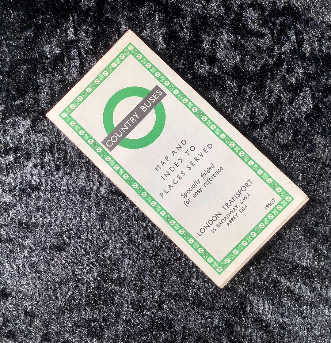 Original London Transport Country Bus Route Guide & Map 1966 - Etsy