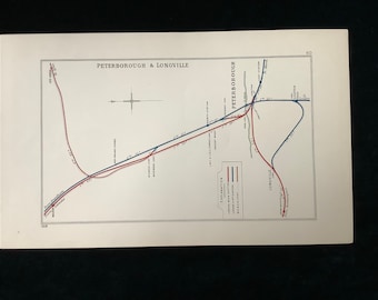 Memorabilia Collectibles 1928 Railway Map Stamford Spalding Kings Lynn ...