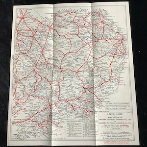 LNER London North Eastern Railway Eastern Counties Route Diagram ...