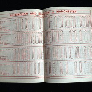 Original British Railways Timetable Leaflet 1963 Manchester ...