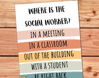 Social Work Sign | Etsy