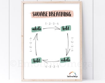 Square Breathing Poster - Etsy