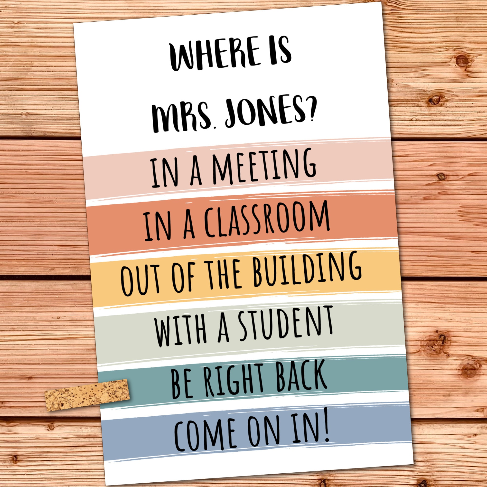 Personalized School Counselor Door Sign Customized Where is - Etsy