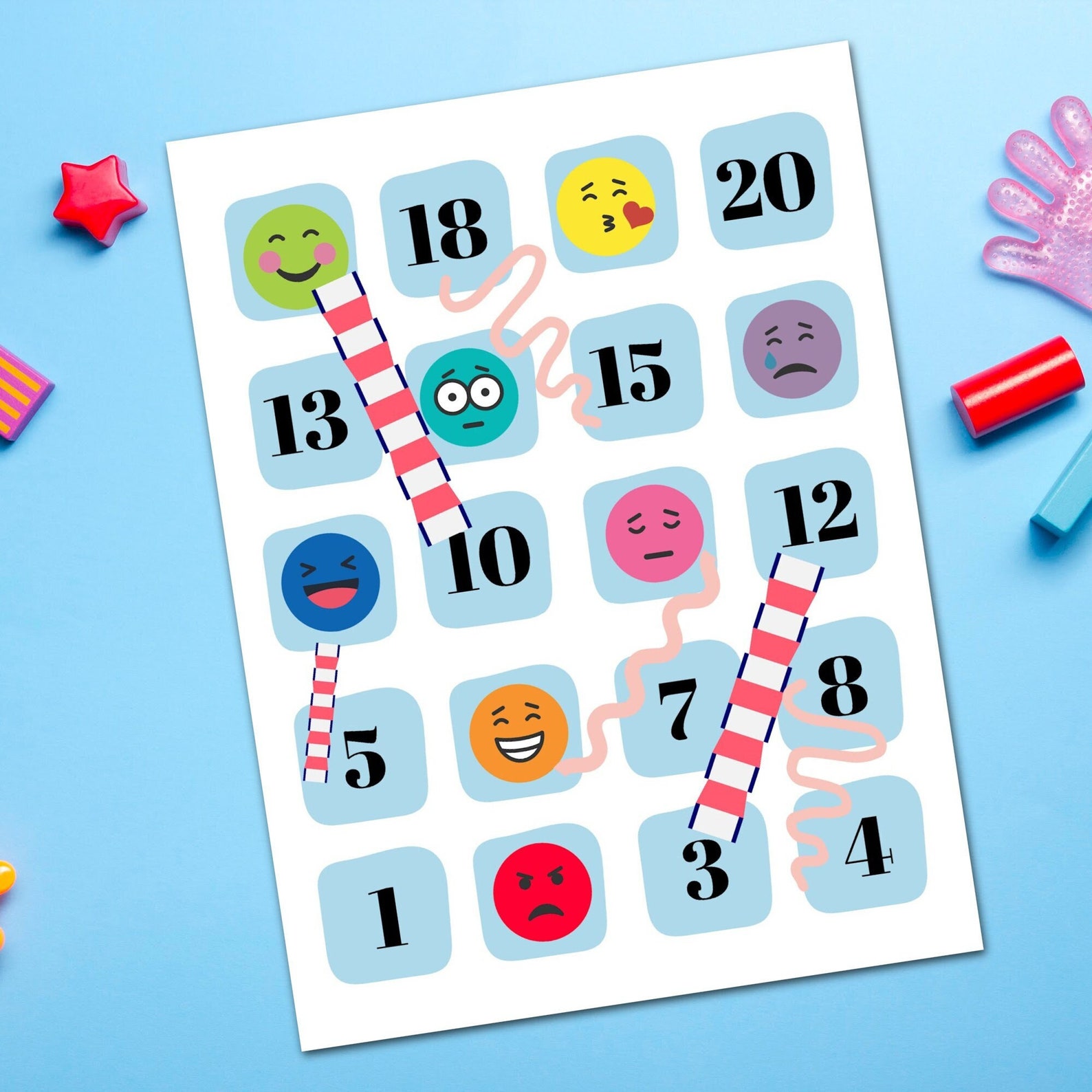 Emotions Game Printable Board Game School Counselor Tools Play | Etsy