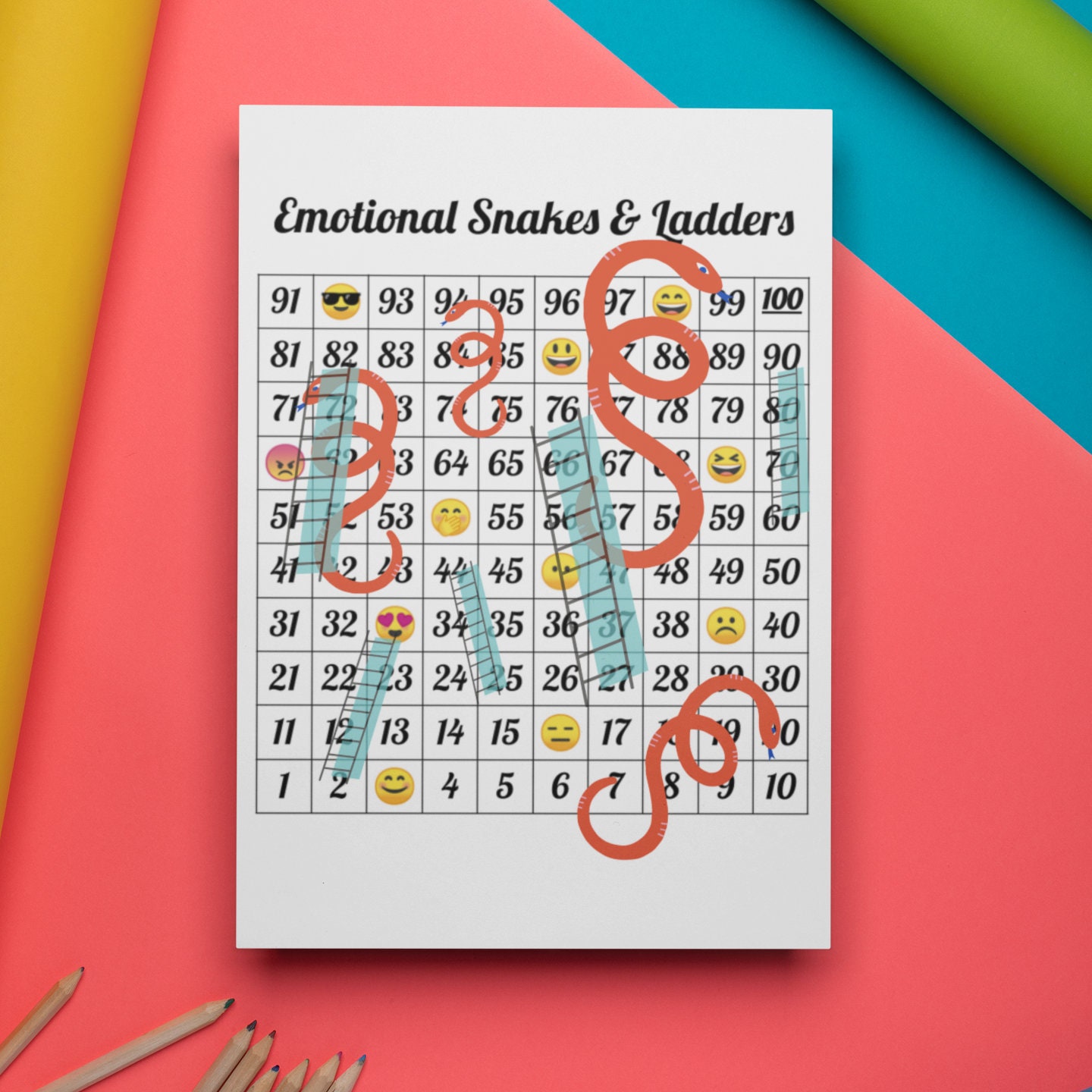 Play Therapy Games Emotional Snakes and Ladders School - Etsy