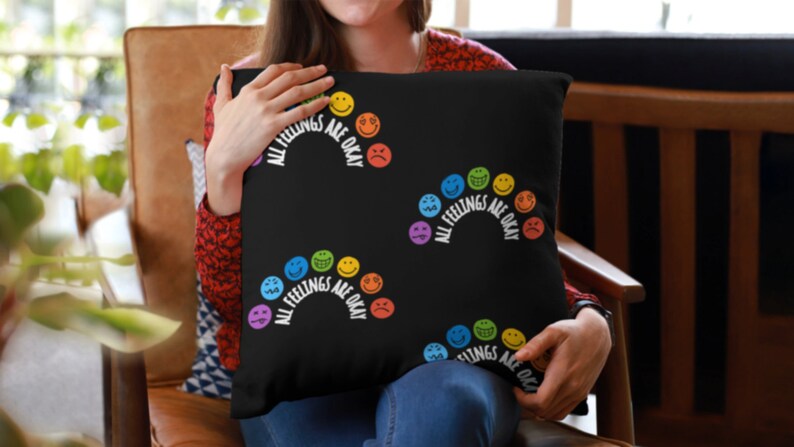 Emotion Wheel Pillow Feelings Wheel Pillow Play Therapy - Etsy